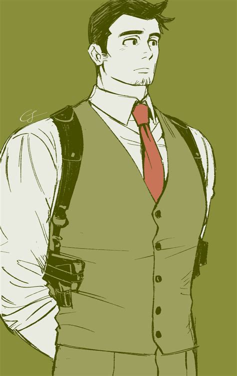 Dick Gumshoe Ace Attorney Drawn By Gwiga0 Danbooru
