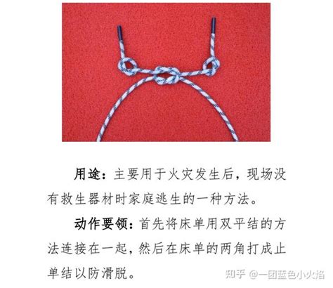消防救援24种绳结和4类身体结索用途打法及动作要领 知乎