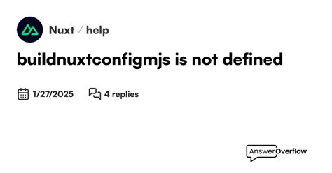 Buildnfigmjs Is Not Defined Nuxt