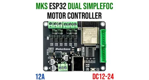 Makerbase Esp32 Dual Simplefoc Motor Controller Micro Robotics