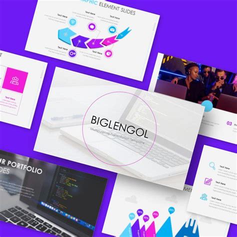 It шаблон презентации Biglengol Biecom Market скачать на Wildberries Цифровой 174632