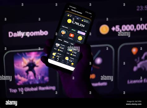 Kyiv Ukraine April 20 2024 Hamster Kombat Telegram Bot On