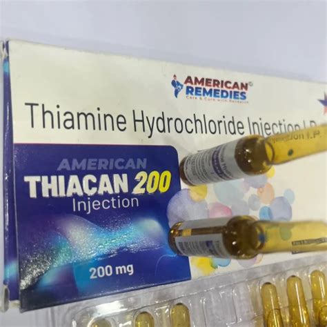 Thiamine Hydrochloride Injection Packaging Size 1 Ml Vial At ₹ 35