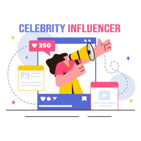 18 Celebrity Influencers Illustration Masterbundles