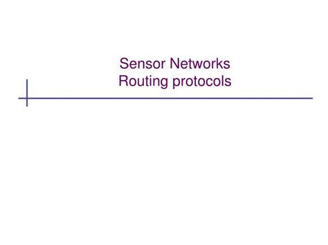 Ppt Sensor Networks Routing Protocols Powerpoint Presentation Free Download Id3545504