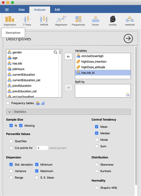 Chapter 11 Descriptives Rosetta Stats