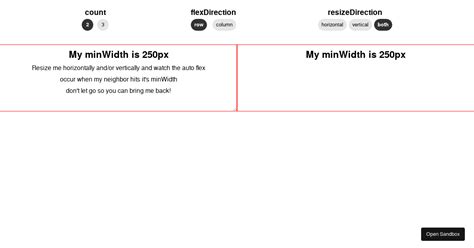 React Resizeable Examples Codesandbox