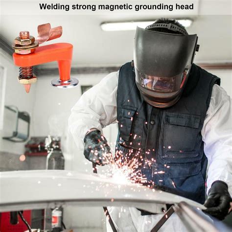 용접 자석 헤드 자기 용접 고정 접지 클램프 단일 및 이중 강한 자기 용접 지원 전기 용접 접지용 자동차 수리 도구