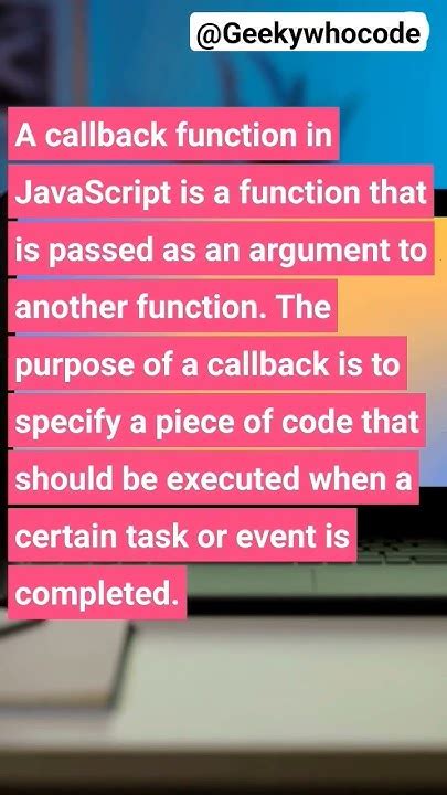 Callback Function In Javascriptcoding Javascript Webdevelopment