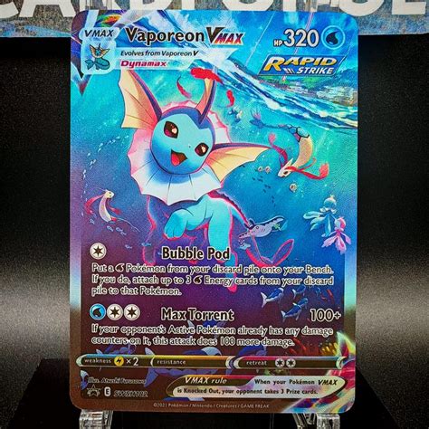 Vaporeon Vmax Alt Art • Handmade Proxyorica • Evolving Skies 182 Swsh