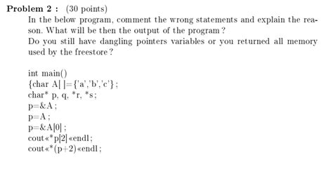 solved problem 2 30 points in the below program comment