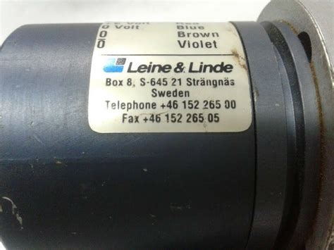 Leine And Linde 06301341 725 Ppr Incremental Encoder 12 30v W Base