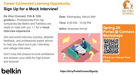 Portal Connect Mock Interview Session Wednesday March 26th Da