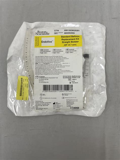 New Boston Scientific 8208 Endovive Standard Balloon Replacement Kit Straight Bolster 20fr