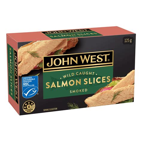 John West Salmon Slices Smoked 125g John West
