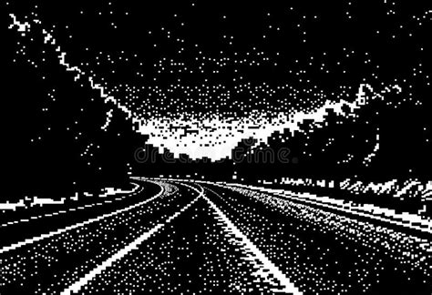 Creative Ascii Art Adventure Render A Road Photo Into An Ascii A Stock Illustration