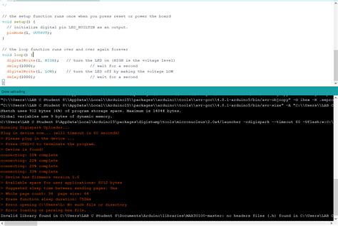 Error In Uploading Sketch To Digispark Attiny85 Board IDE 1 X