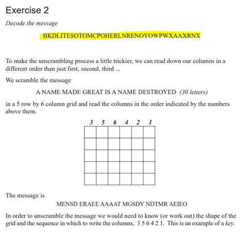 Solved Exercise 2decode The