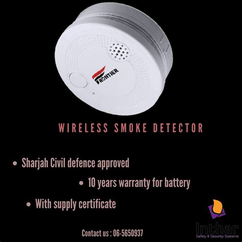 Wireless Smoke Detector Inthar Safety