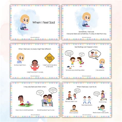 Social Story When I Feel Sad Asd Emotional Regulation Story About