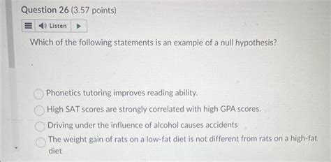 Solved A Correlation Between Two Ordinal Variables Is