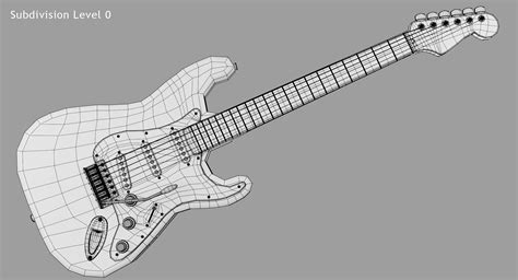 펜더 스트라토캐스터 레드 3d 모델 79 Blend Fbx Obj Stl Free3d