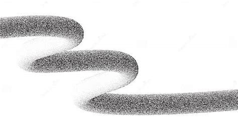 Dotwork Wave Pattern Background Black Noise Stipple Dots Zig Zag Wave Curve Dotted Sand Vector