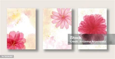 추상 수채화 배경 벡터입니다 황금 선과 꽃이 있는 고급 초대 카드 배경 결혼식 및 Vip 표지 템플릿에 대한 디자인을 초대합니다 가리기에 대한 스톡 벡터 아트 및 기타