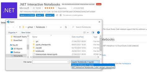 V Is No Longer Associated With IPYNB Files Issue Dotnet Interactive GitHub