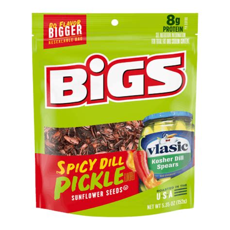 Vlasic Spicy Dill Pickle Flavored Sunflower Seeds Bigs Bigs