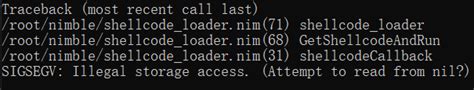 试了全部的三个办法全部失效 · issue 6 · sh3d0ww01f nim shellloader · github