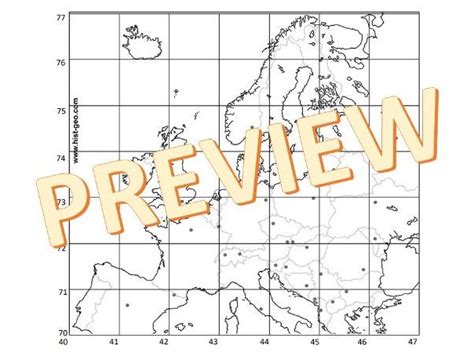 6 Figure Grid References Worksheet MAP SKILLS Teaching Resources