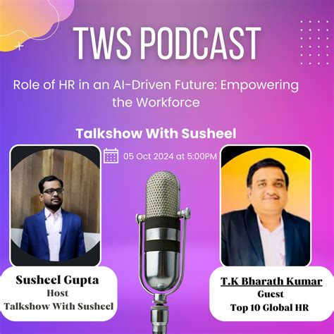 Hr Ai Futureofwork Techinhr Podcast Employment Artificialintelligence Susheel Gupta