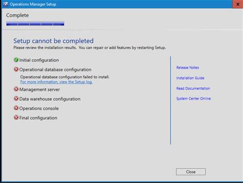 Scom 2019 Installation Error Microsoft Qanda