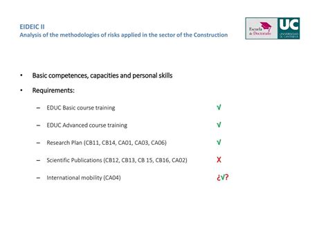 Jornadas EIDEIC II Date 05 19 2016 Doctorate In Civil Engineering Ppt Download