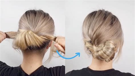 두상 예쁘게 만들기 쉬워요 ~ 머리끈 1개로 쉬운 올림머리 셀프헤어스타일링 ~💕😍updo Youtube