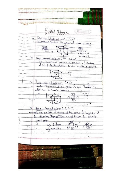 SOLUTION Solid State Full Notes Class Th Science Studypool