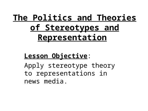 Ppt Representation Stereotype Theory Dokumen Tips