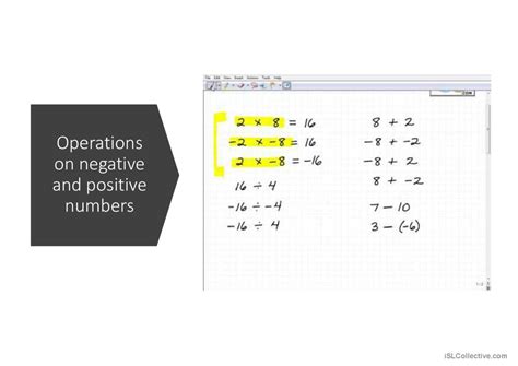Numbers And Math Operations Random… English Esl Powerpoints
