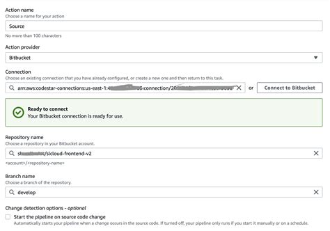 Amazon Web Services Need To Add A Variable In Place Of Branch Name