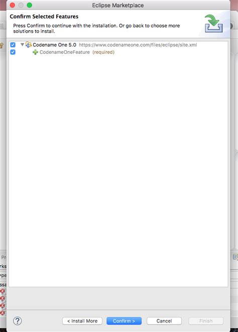 Codenameone Error Installing Codename One Plugin On Eclipse Stack