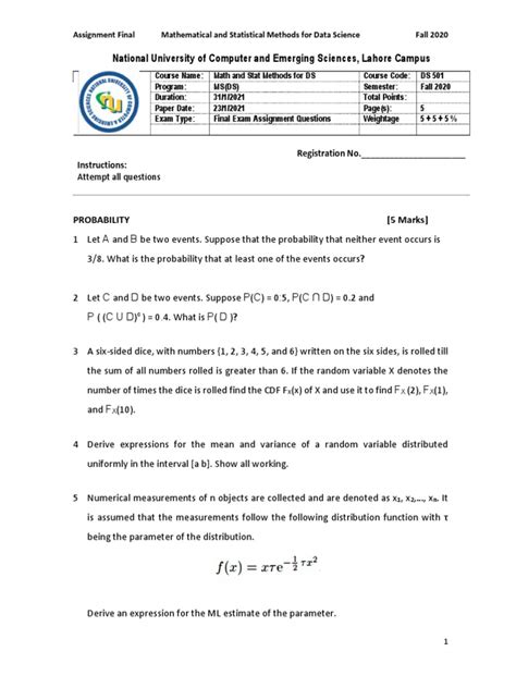Final Assignment Pdf Eigenvalues And Eigenvectors Statistics