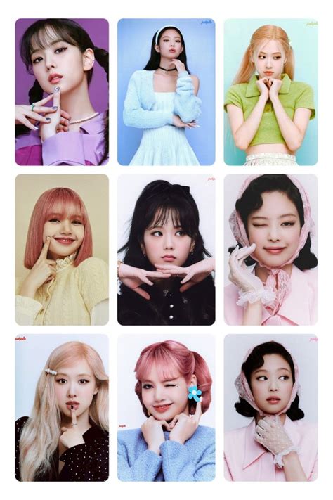 Printable Stickers Cute Stickers Blink Book Lomo Card Black Pink