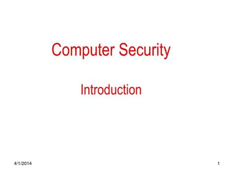 Ppt Computer Security Introduction Powerpoint Presentation Free Download Id566099