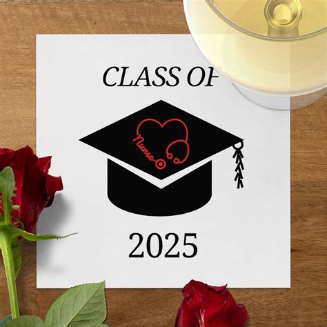 Nurse Graduation Napkins Class Of 2025 Party Decoration Etsy