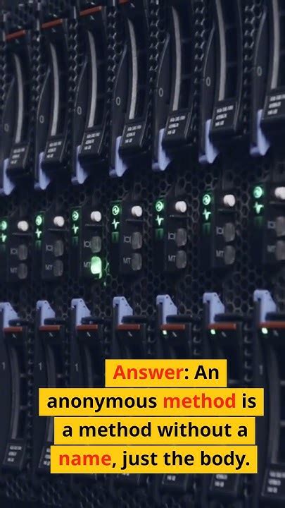 What Is An Anonymous Method In Csharp Dotnet Interview Question 42 Of 100 Youtube