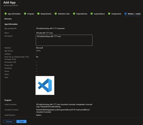 Ms Intune Install Visual Studio Code Using Via Windows Apps