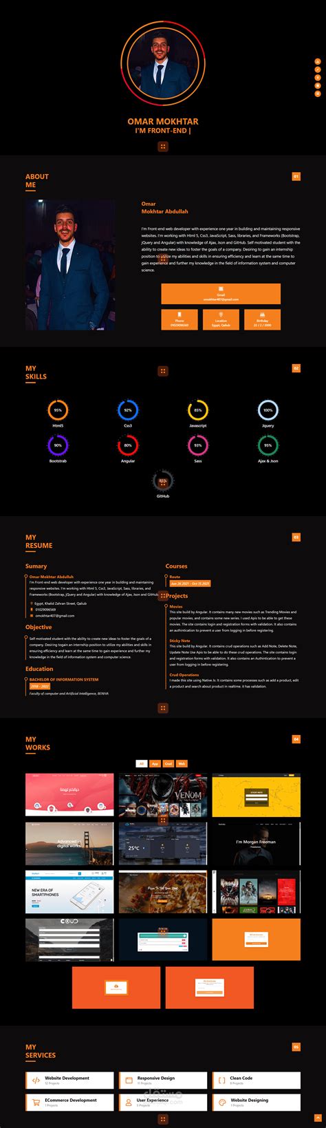 Front End Websites مستقل
