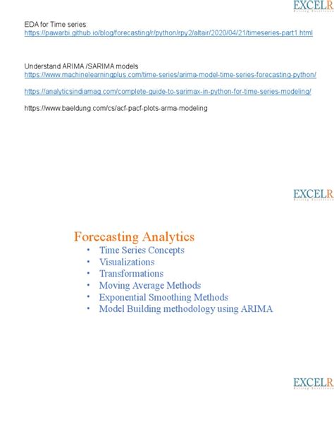Forecasting Methods Pdf Autoregressive Integrated Moving Average Autoregressive Model