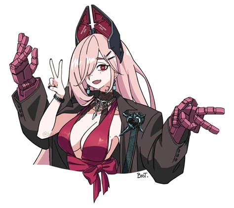 Bastetris Sig Mcx Girls Frontline Girls Frontline Highres 1girl Bracelet Breasts Coat